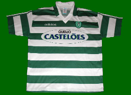 Equipamento do Sporting em 1994/1995 - verde branco